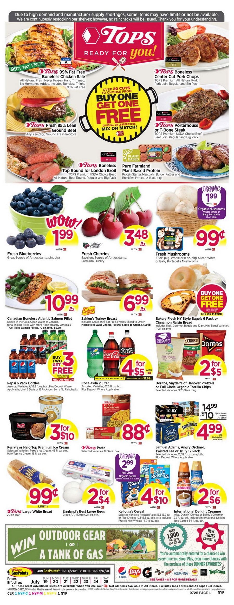 Tops Weekly Circular July 19 – July 25, 2020
