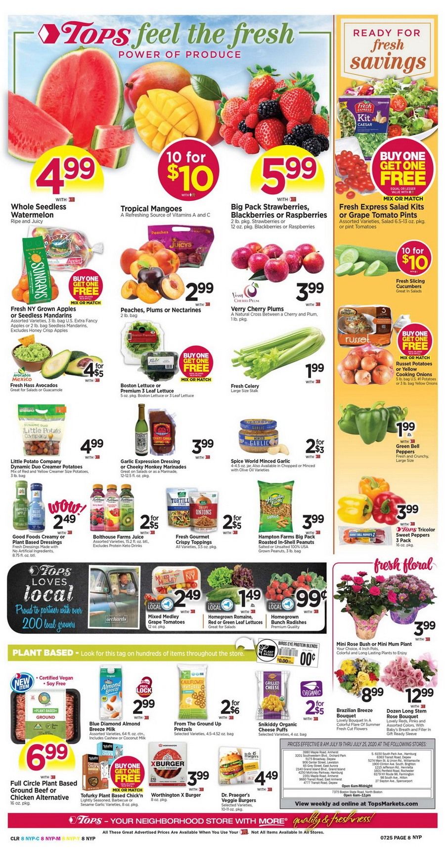 Tops Weekly Circular July 19 – July 25, 2020