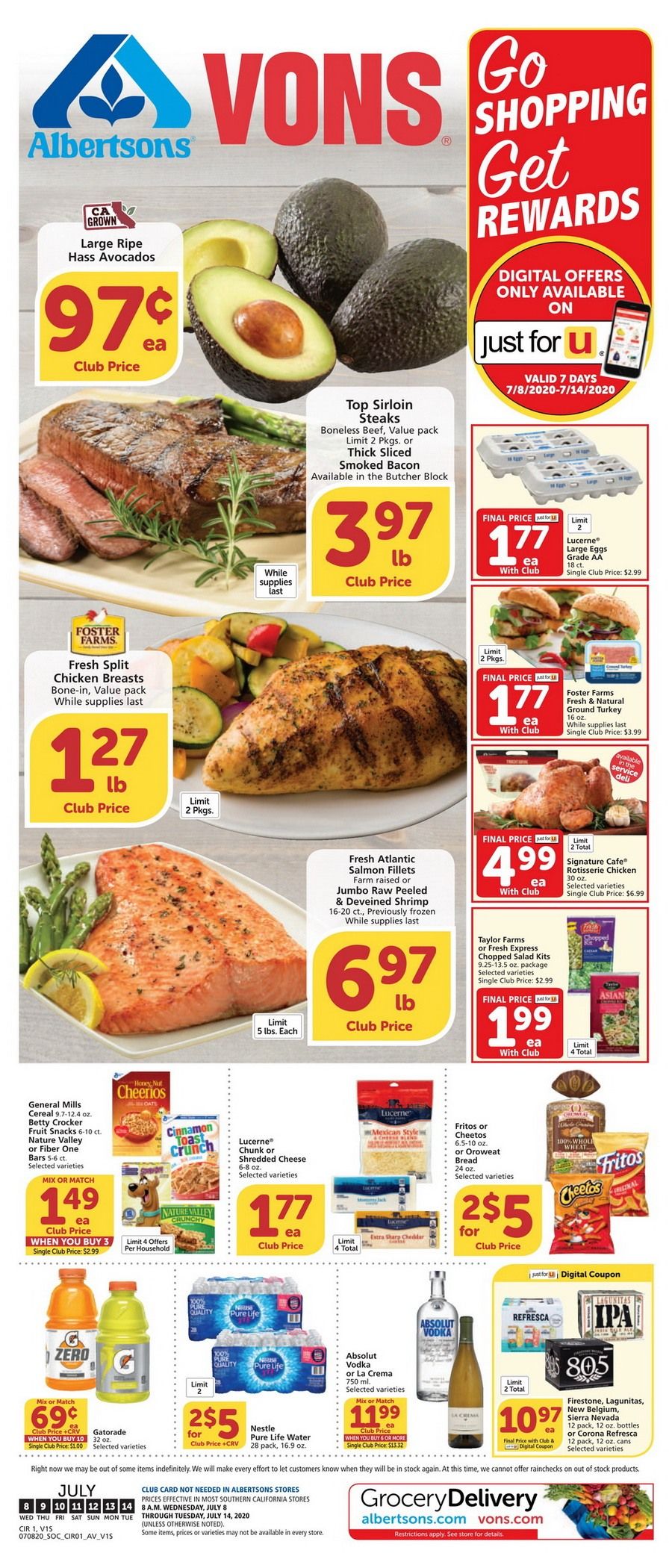 Vons Weekly Ad July 08-July 14, 2020