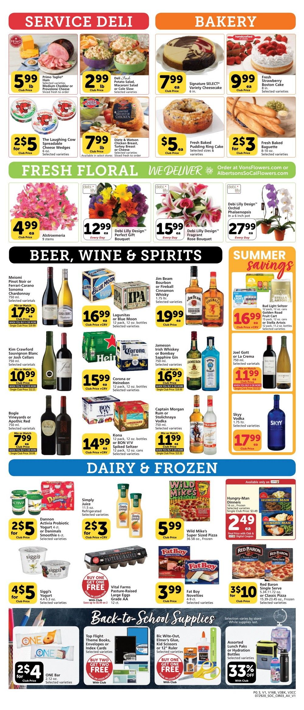 Vons Weekly Ad July 29 – Aug 04 2020