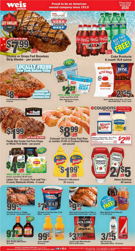 Weis Markets Weekly Ad July 23 – July 30, 2020