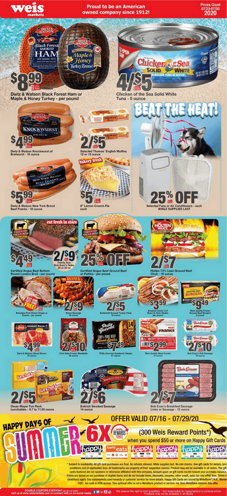 Weis Markets Weekly Ad July 23 – July 30, 2020