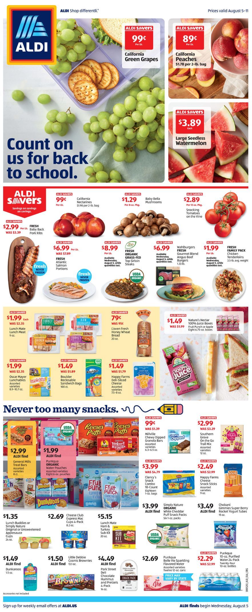 ALDI Weekly Ad Aug 05 – Aug 11, 2020