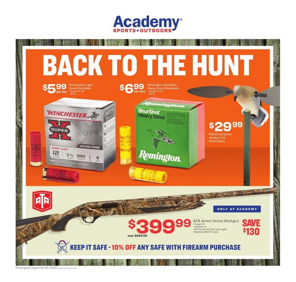 Academy Sports + Outdoors Hunting Ad Aug 24 – Aug 30, 2020