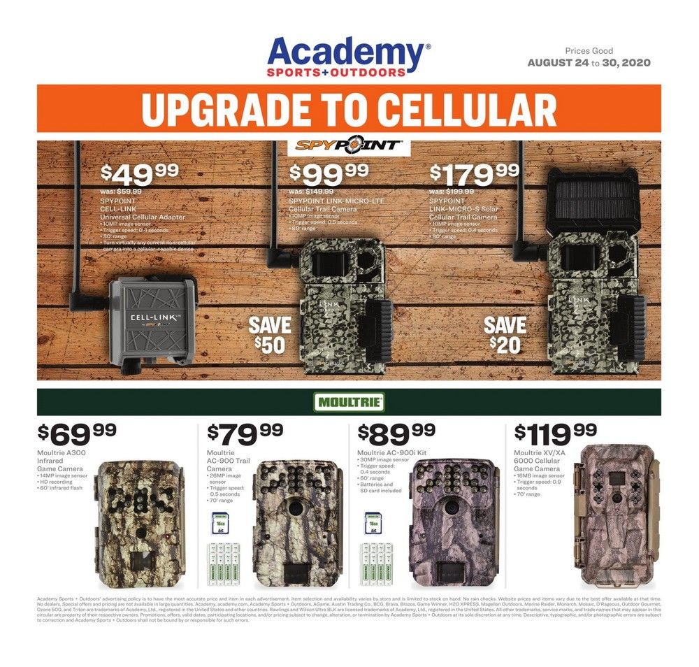 Academy Sports + Outdoors Hunting Ad Aug 24 – Aug 30, 2020