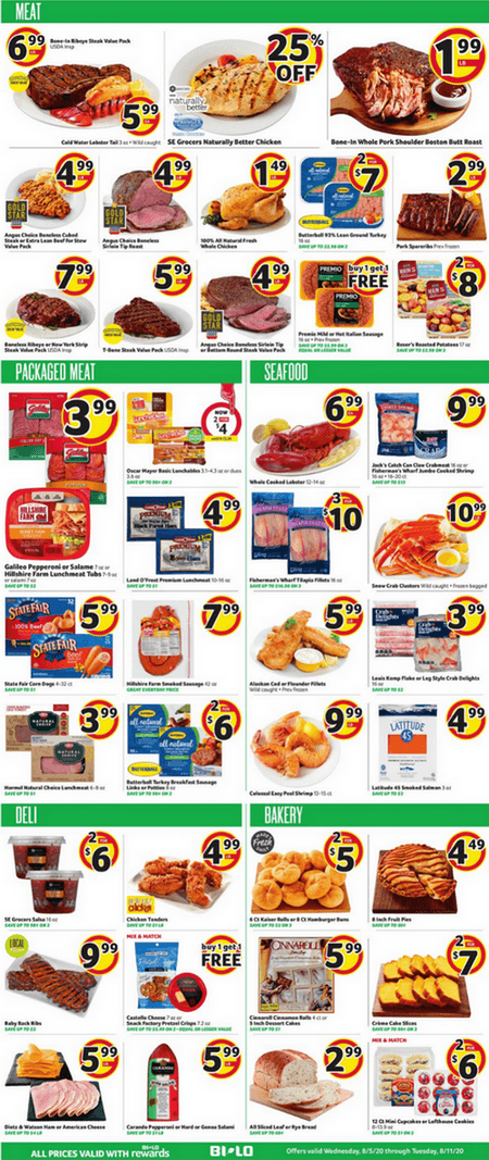 BI-LO Weekly Circular Aug 05- Aug 11, 2020