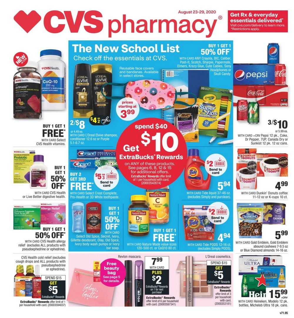 CVS Weekly Ad Aug 23 – Aug 29, 2020