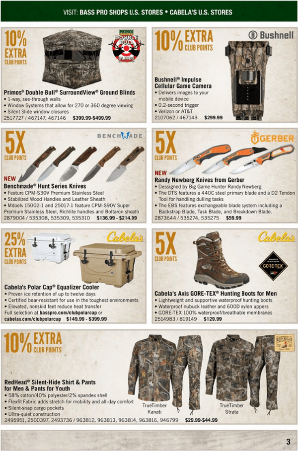 Cabela's Monthly Gear Guide Aug 01 – Aug 31, 2020