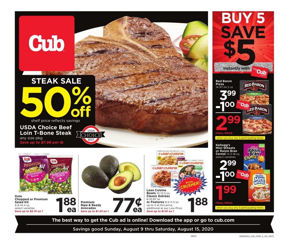 Cub Foods Weekly Ad Aug 09– Aug 15, 2020