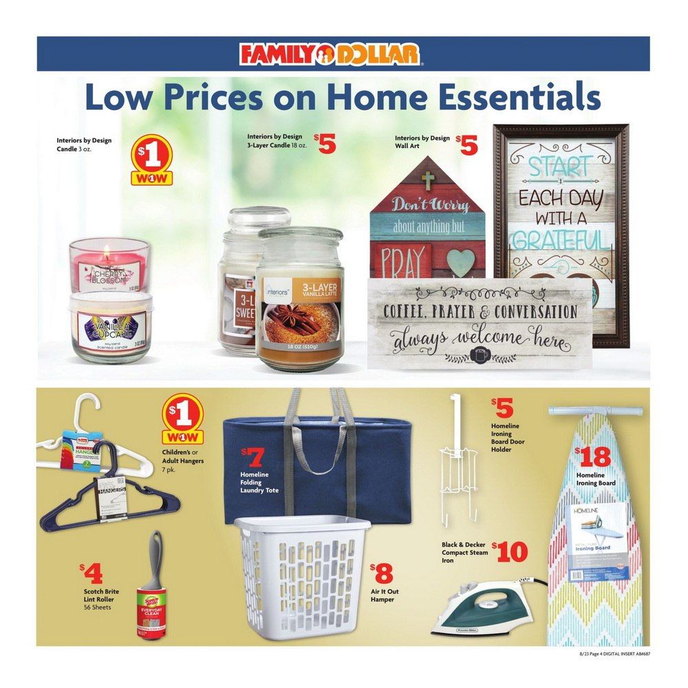 Family Dollar Weekly Ad Aug 23 – Aug 29, 2020
