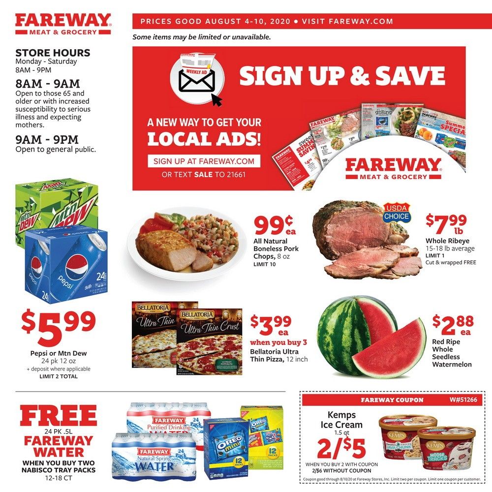 Fareway Weekly Ad Aug 04 – Aug 10, 2020