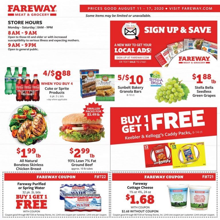 Fareway Weekly Ad Aug 11 – Aug 17, 2020