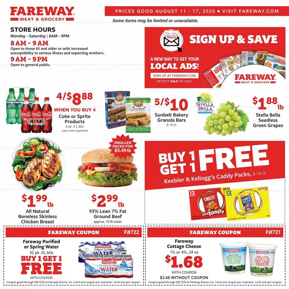 Fareway Weekly Ad Aug 11 – Aug 17, 2020