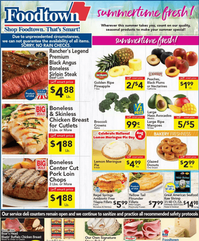 Foodtown Weekly Ad Aug 14– Aug 20, 2020