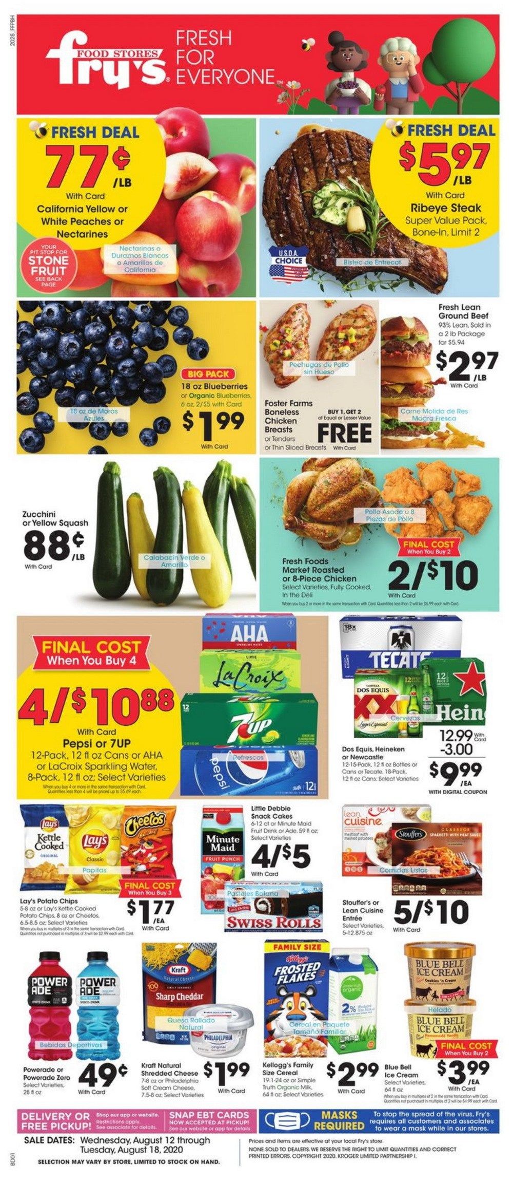 Fry's Food Weekly Ad Aug 12 – Aug 18, 2020
