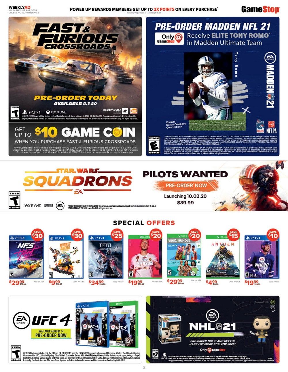 GameStop Weekly Ad Aug 02 – Aug 08, 2020