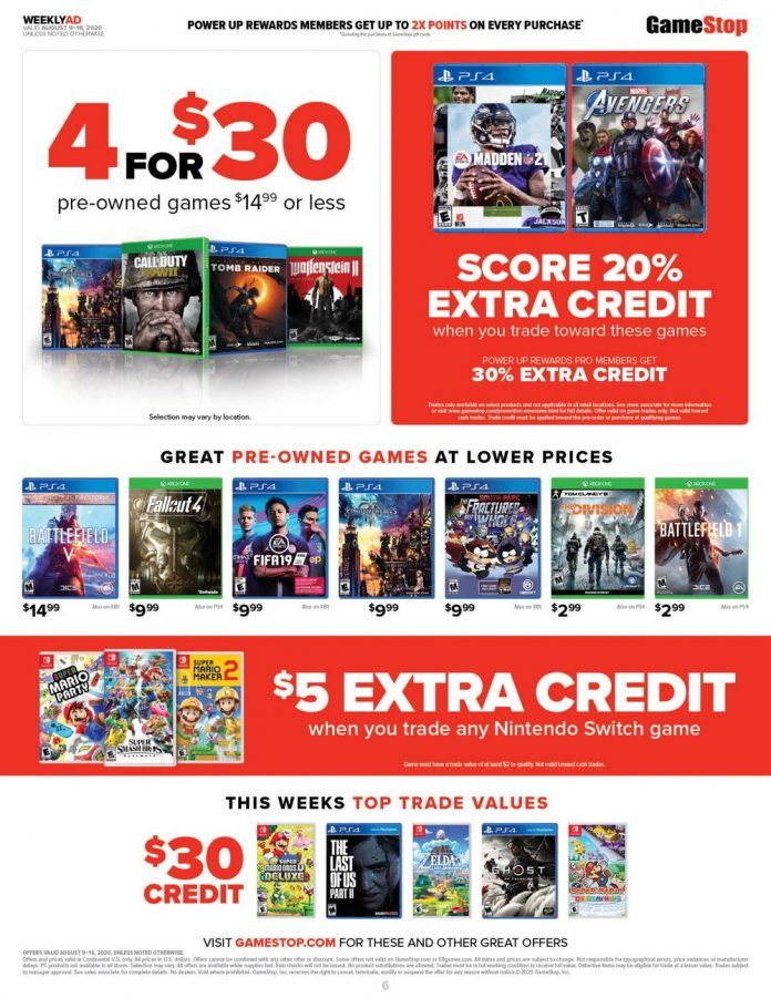 GameStop Weekly Ad Aug 09 – Aug 15, 2020
