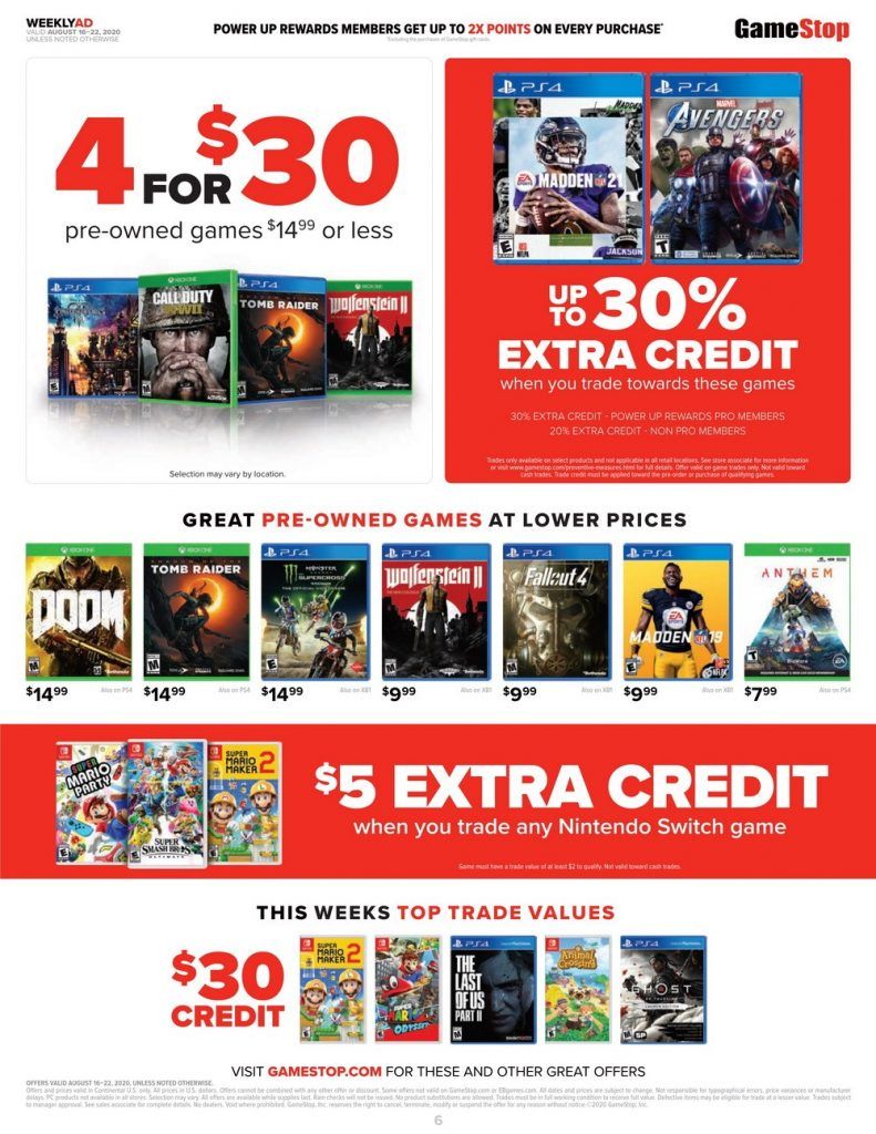 GameStop Weekly Ad Aug 16 – Aug 22, 2020