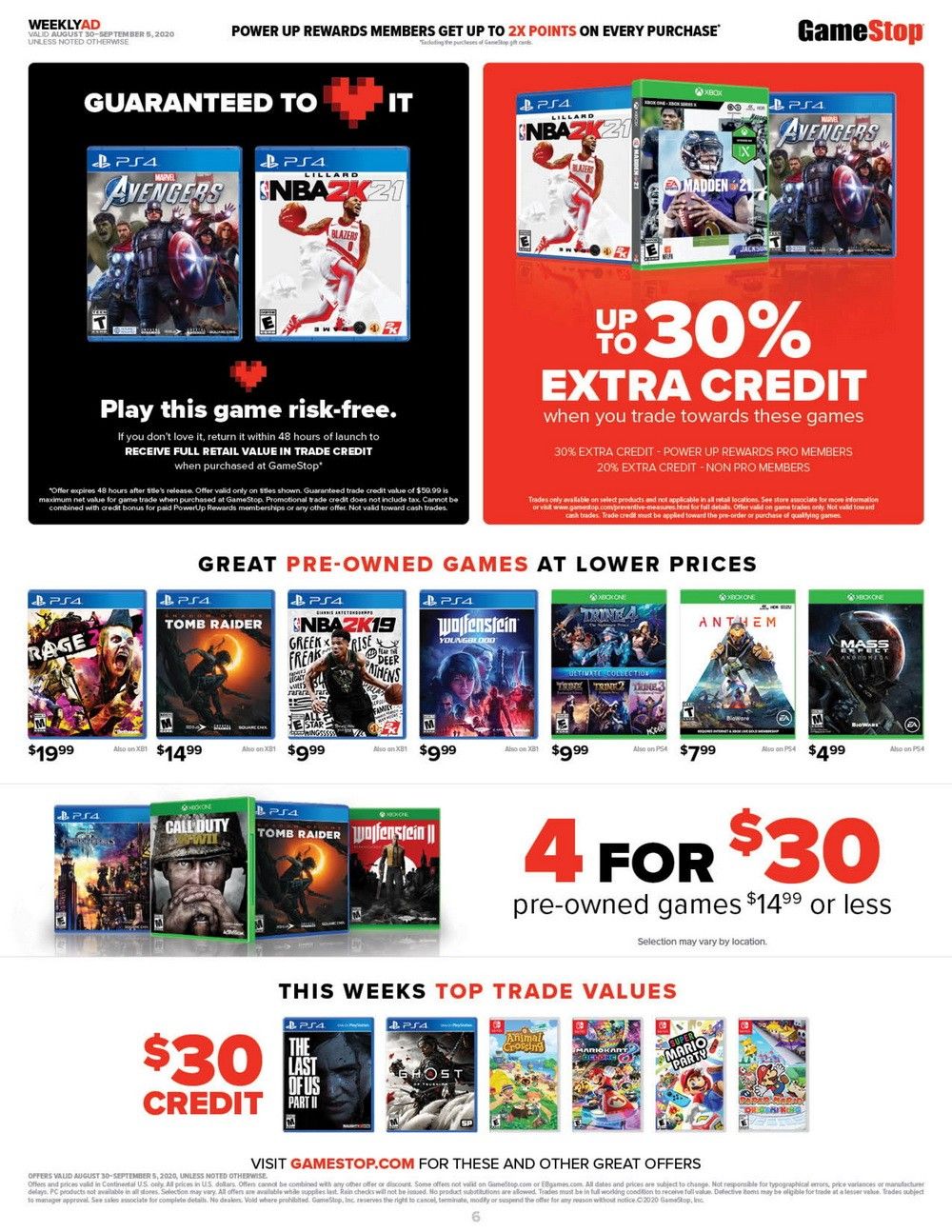 GameStop Weekly Ad Aug 30 – Sep 05, 2020