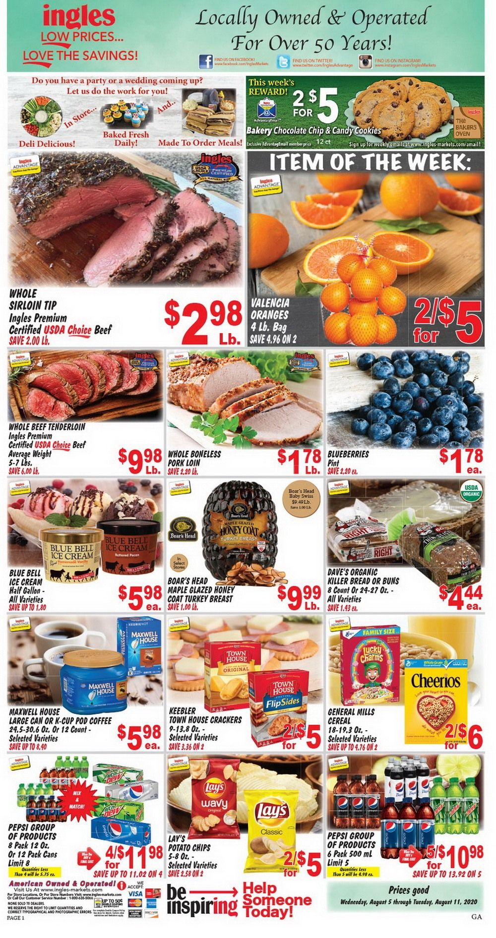 Ingles Weekly Flyer Aug 05 – Aug 11, 2020