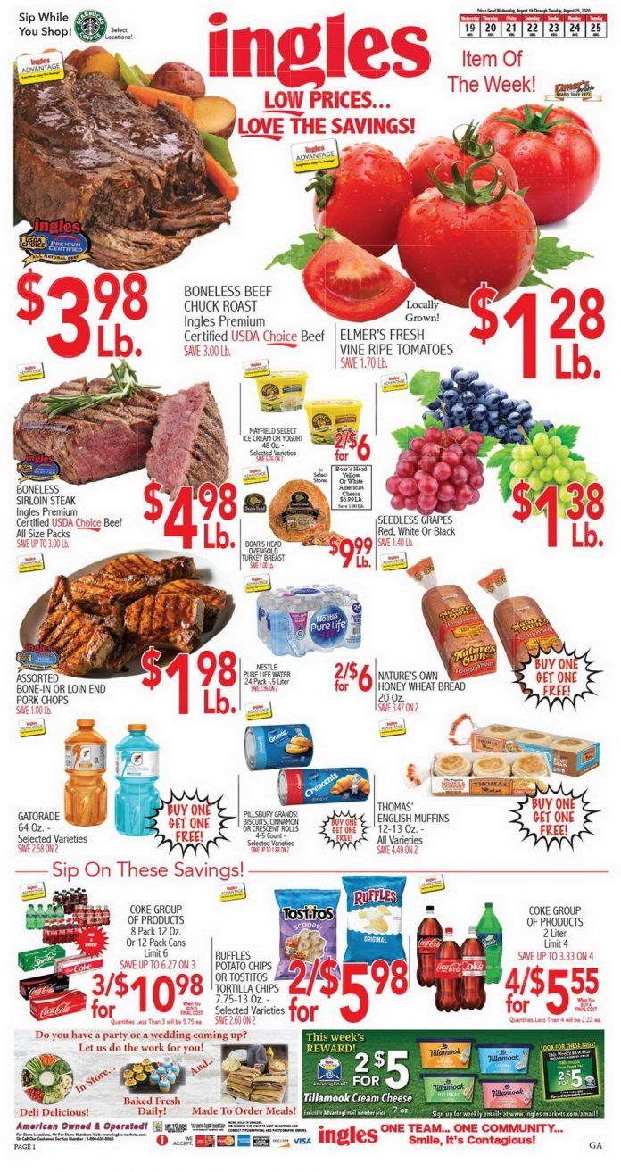 Ingles Weekly Flyer Aug 19 – Aug 25, 2020