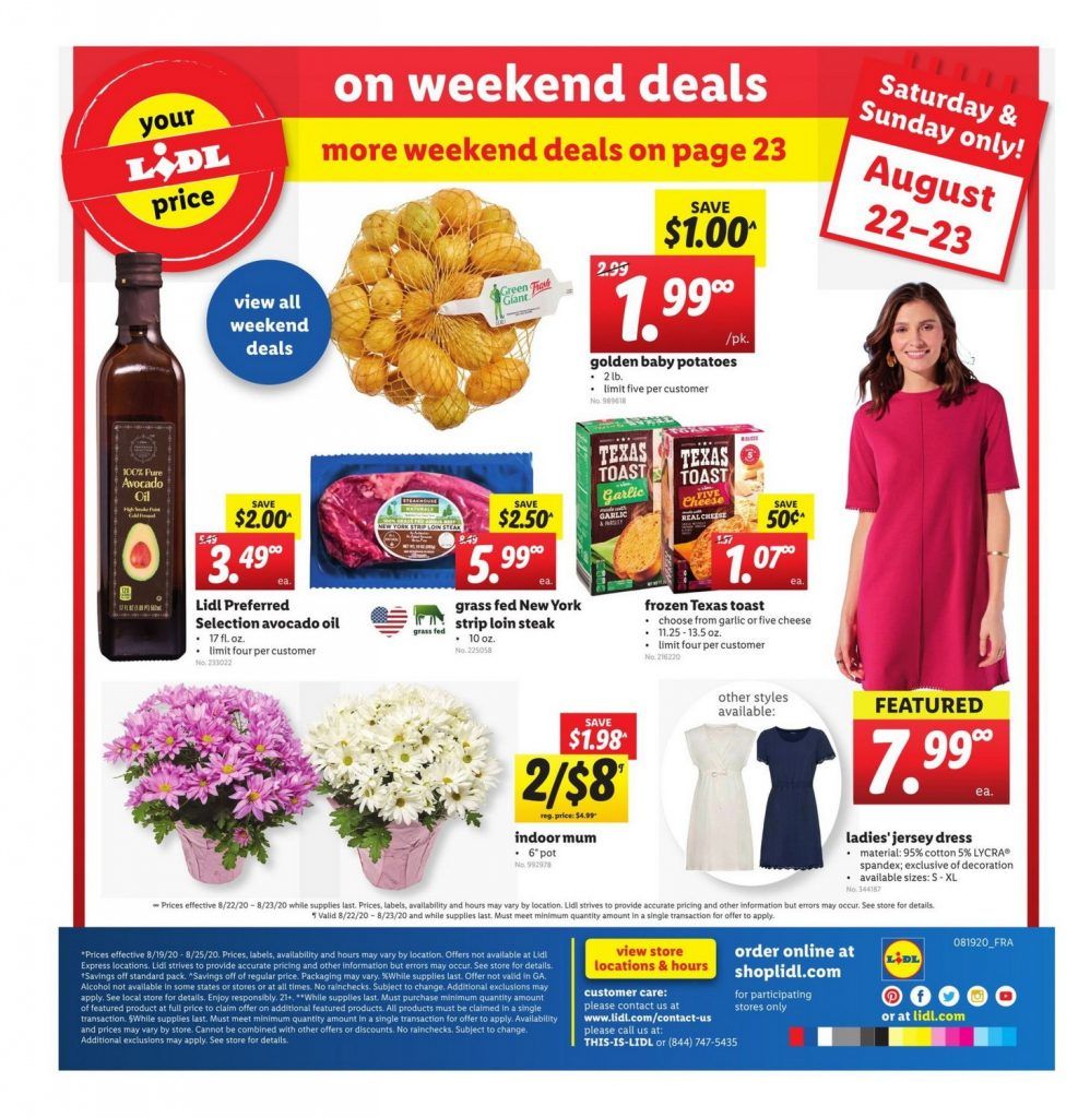 Lidl Weekly Ad Aug 19 – Aug 25, 2020