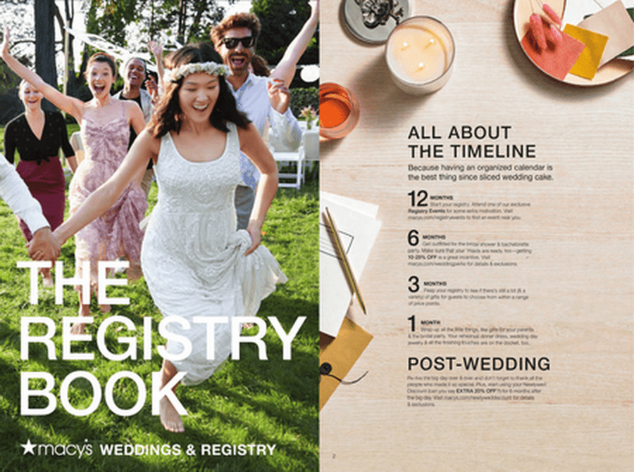 Macy's Registry Book Mar 16 – Dec 31, 2020