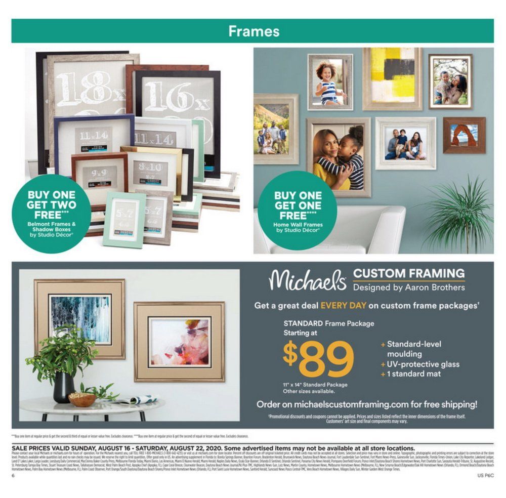 Michaels Weekly Ad Aug 16 – Aug 22, 2020