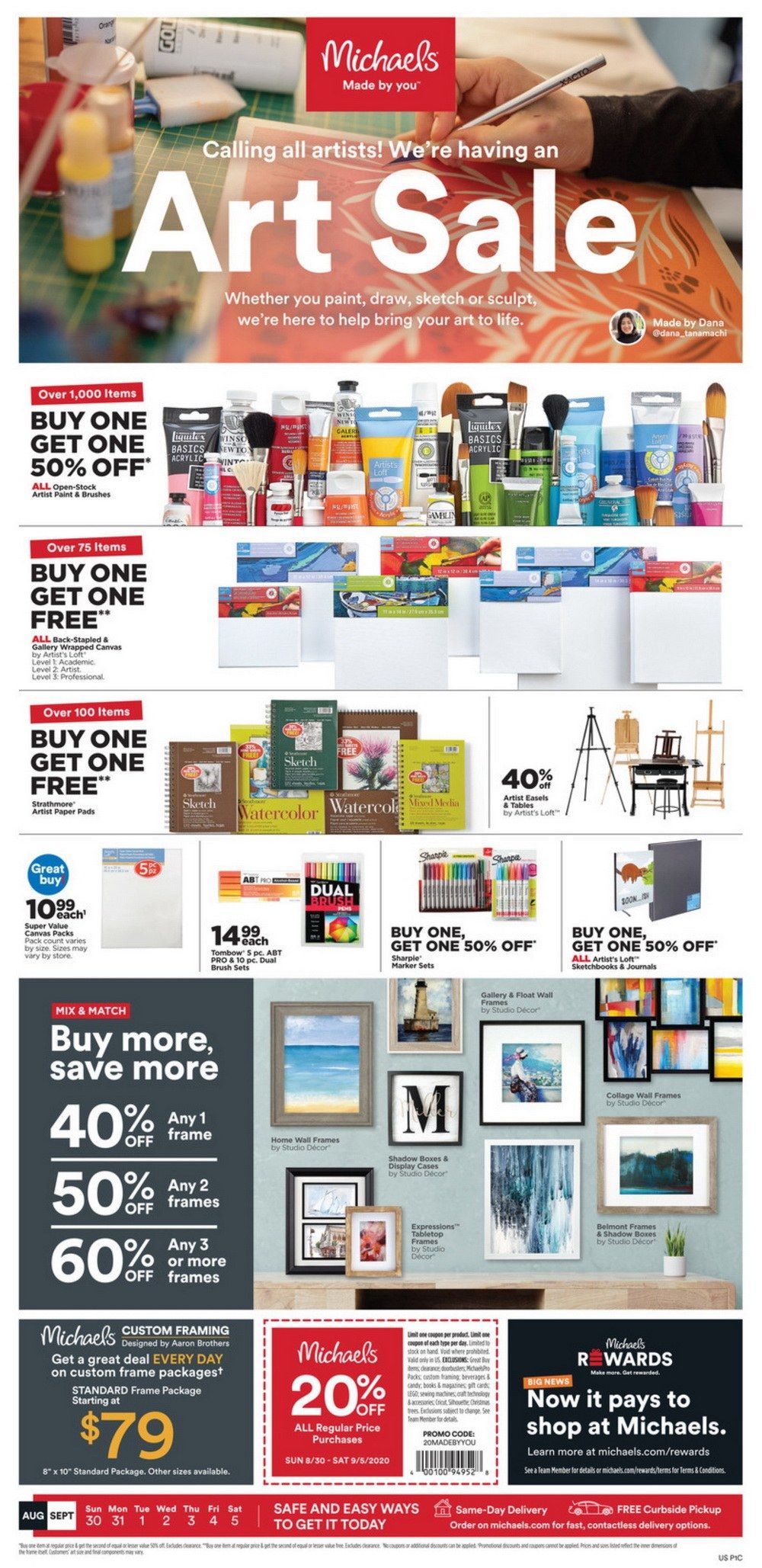 Michaels Weekly Ad Aug 30 – Sep 05, 2020
