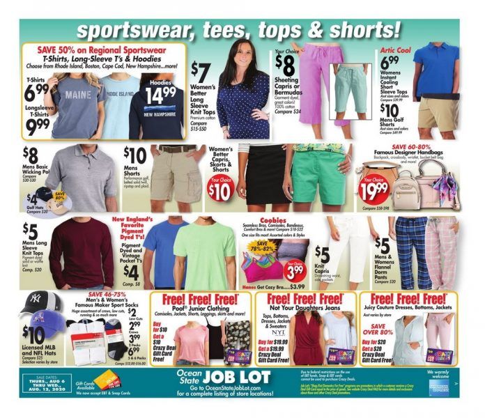 Ocean State Job Lot Weekly Ad Aug 06 – Aug 12, 2020