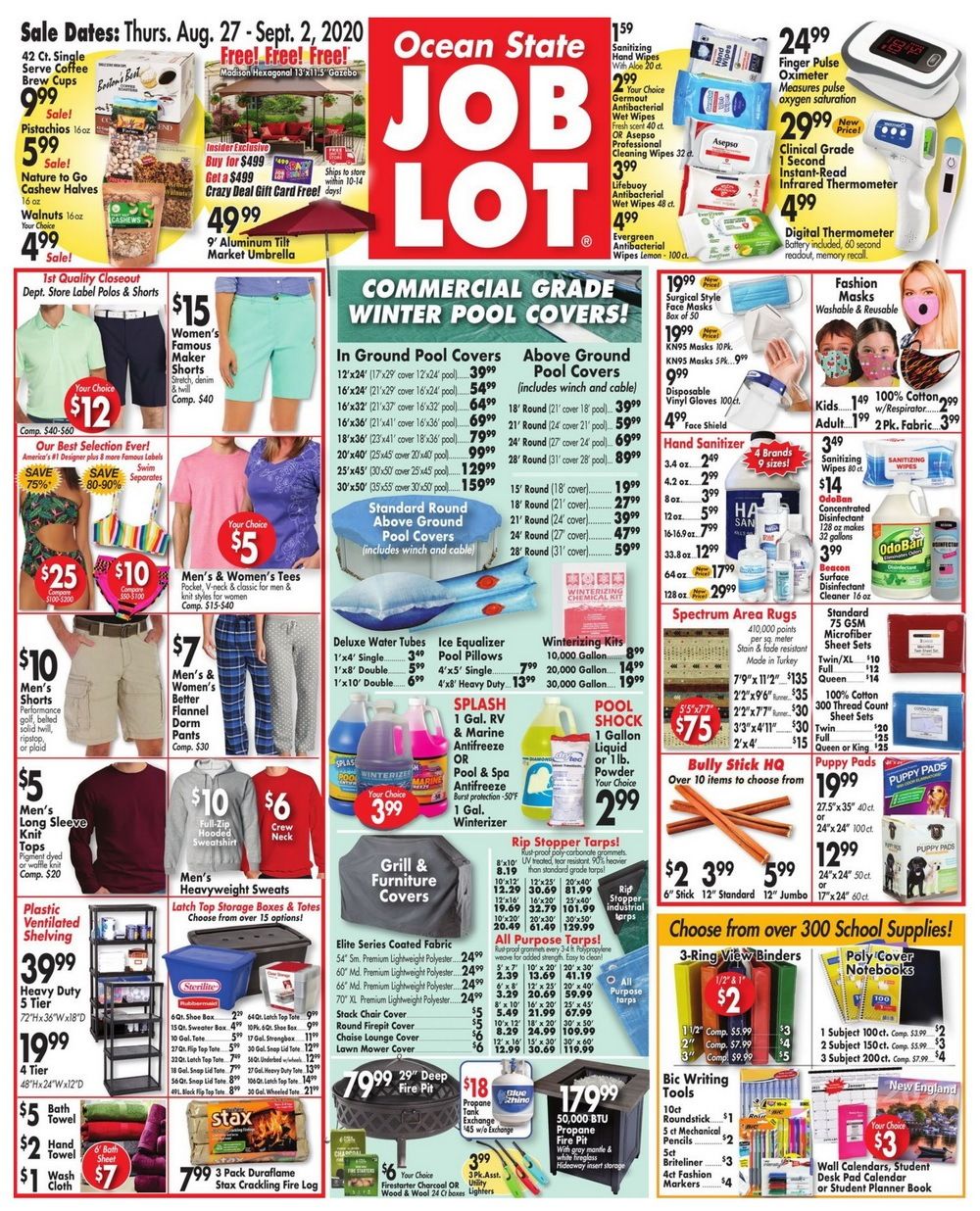 Ocean State Job Lot Weekly Ad Aug 27 – Sep 02, 2020