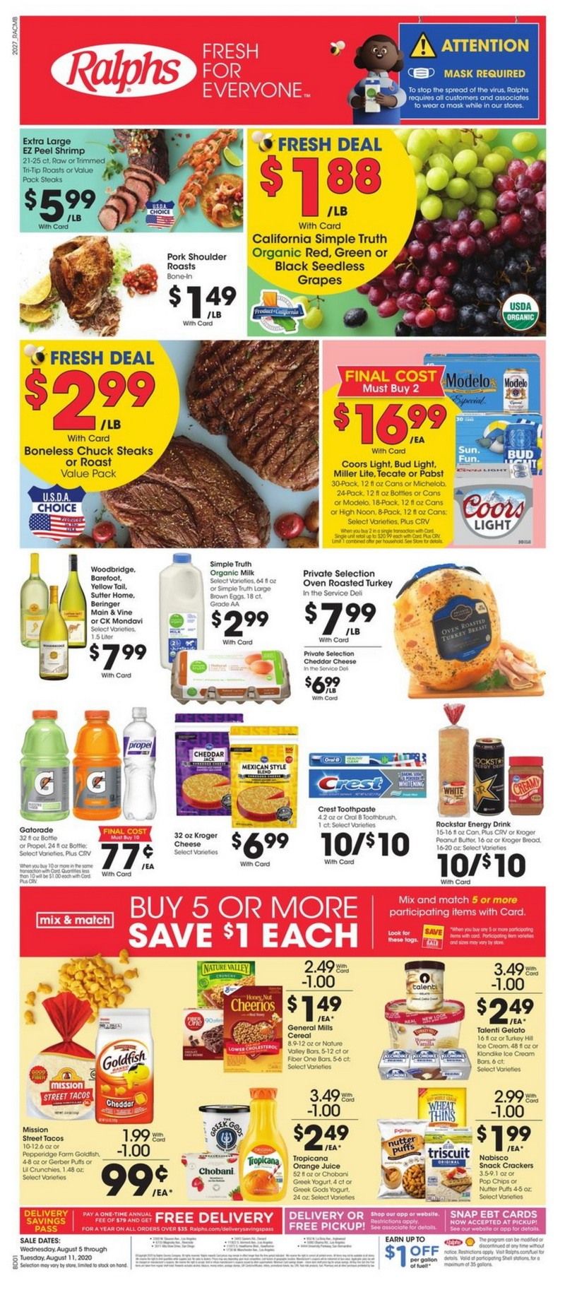 Ralphs Weekly Ad Aug 05 – Aug 11, 2020