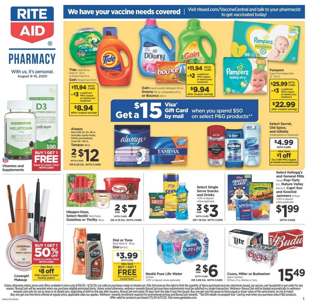 Rite Aid Weekly Ad Aug 09 – Aug 15, 2020