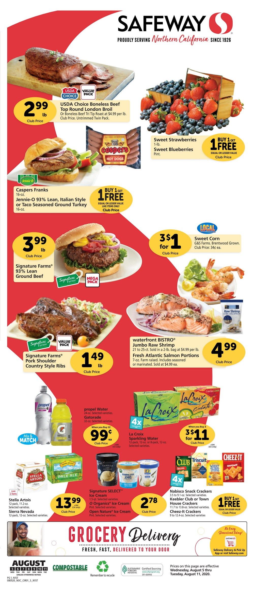 Safeway Weekly Ad Aug 05 – Aug 11, 2020