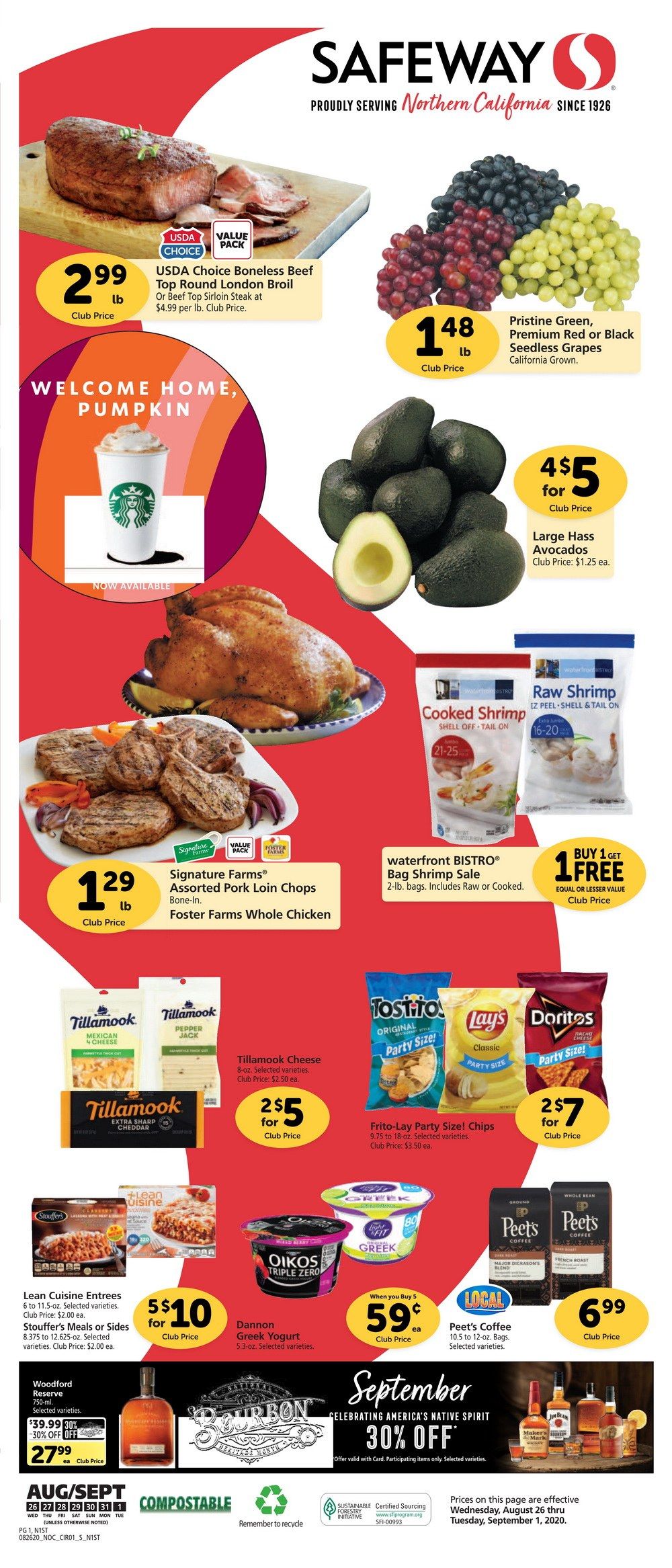 Safeway Weekly Ad Aug 26 – Sep 01, 2020