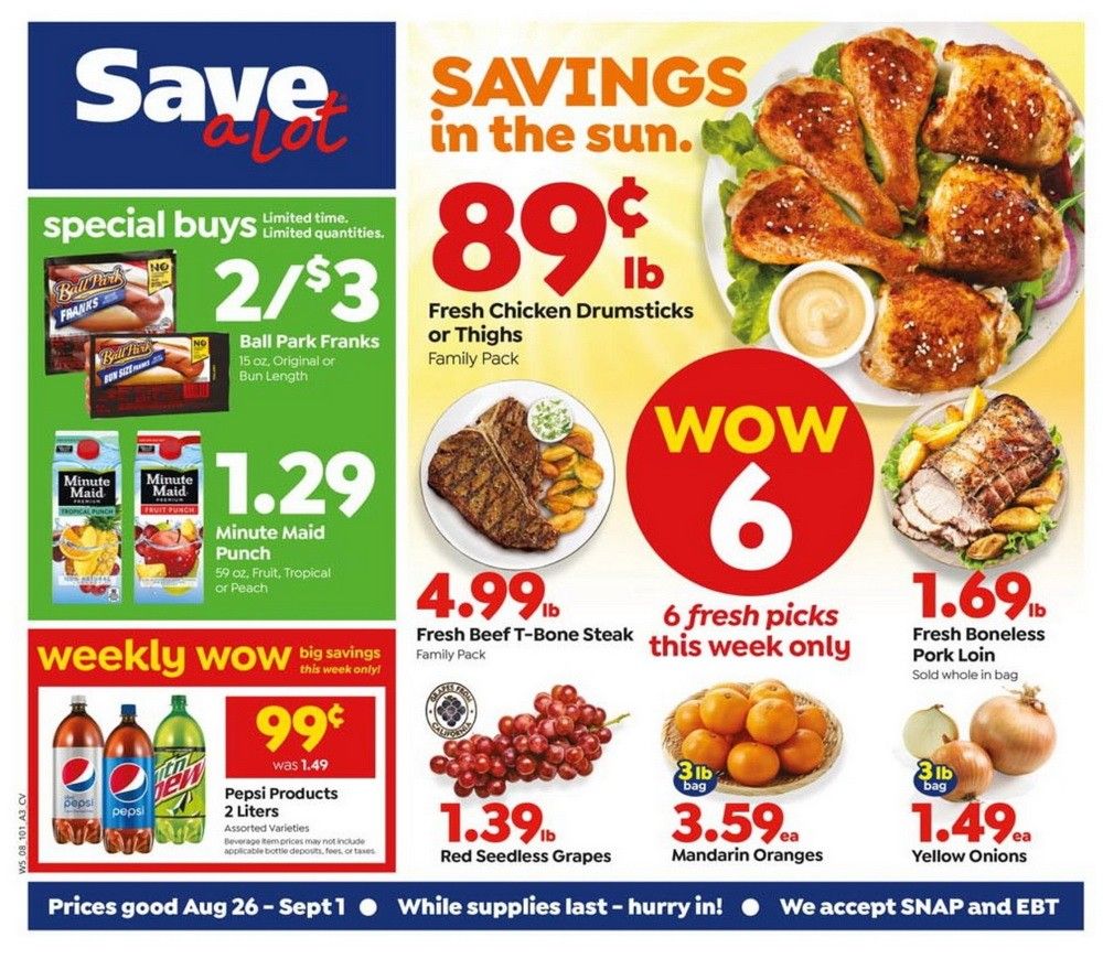 Save A Lot Weekly Ad Aug 26 – Sep 01, 2020