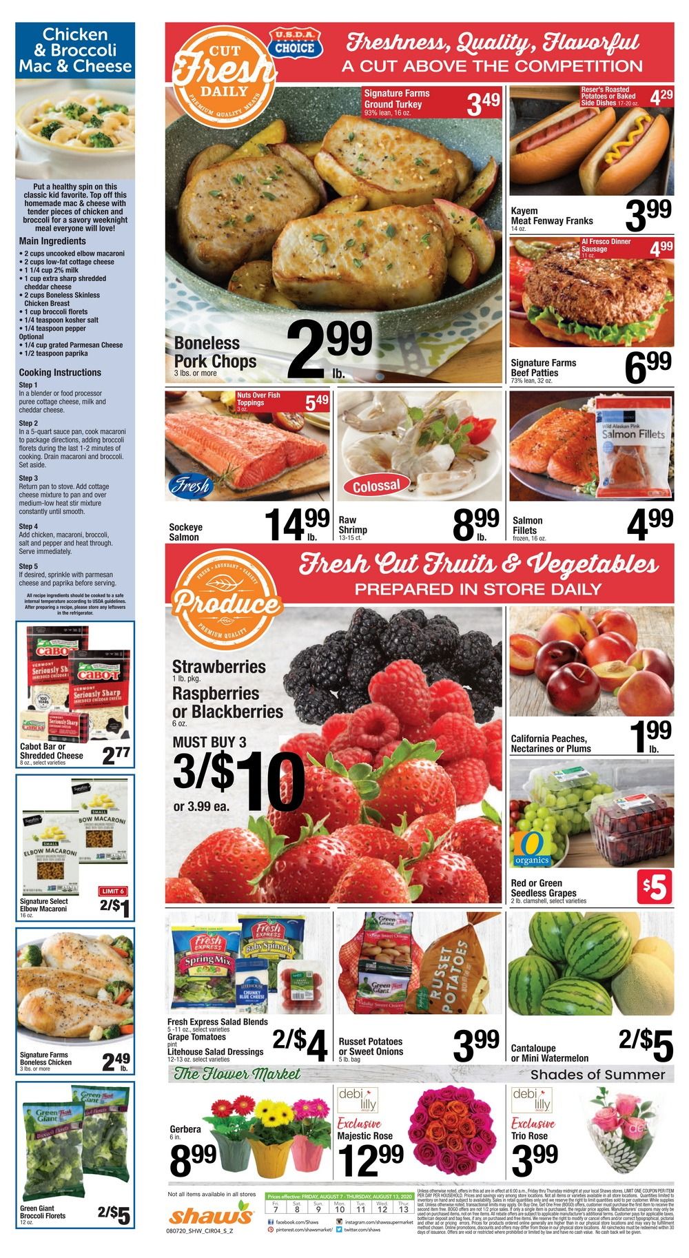 Shaw's Weekly Ad Aug 07 – Aug 13, 2020