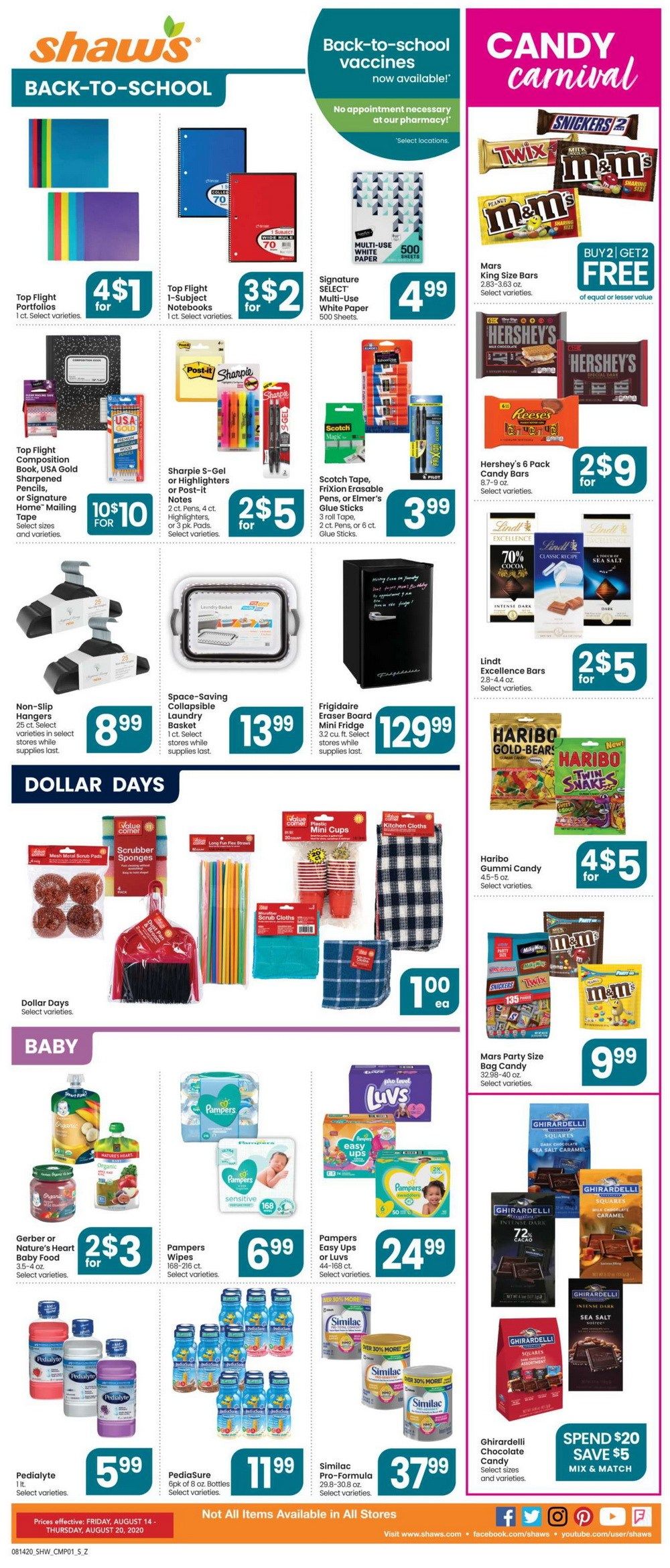 Shaw's Weekly Ad Aug 14 – Aug 20, 2020