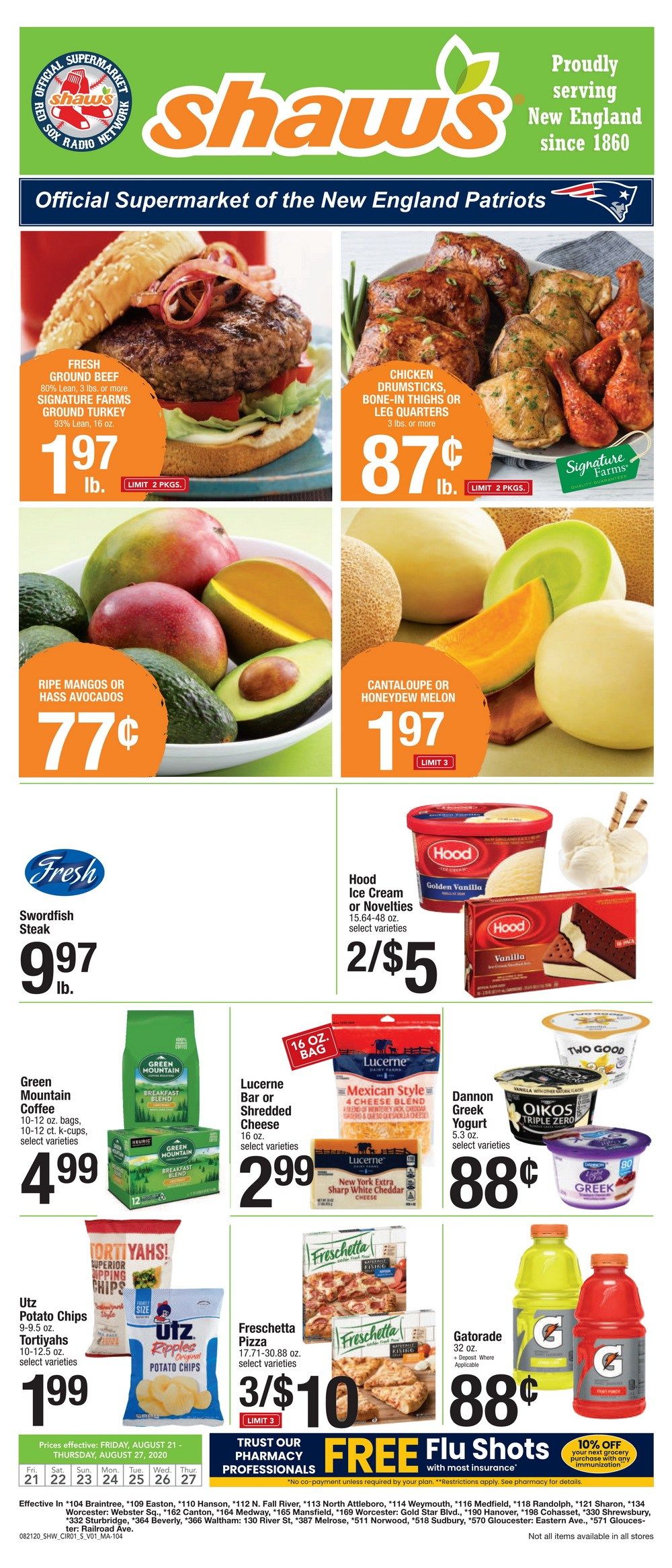 Shaw's Weekly Ad Aug 21 – Aug 27, 2020