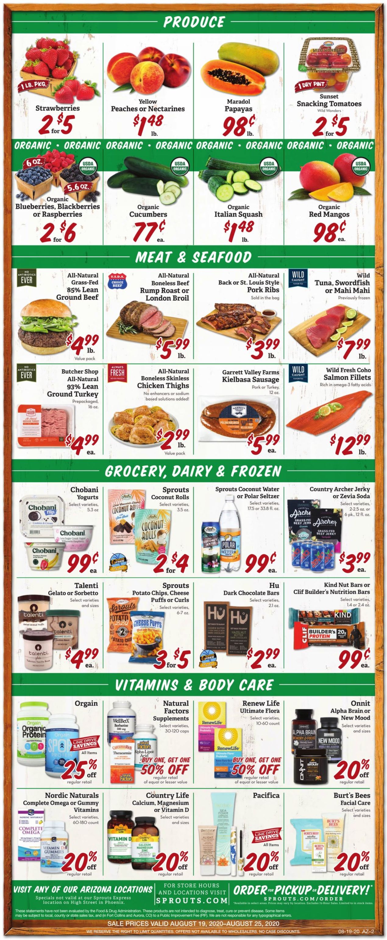 Sprouts Weekly Ad Aug 19 – Aug 26, 2020