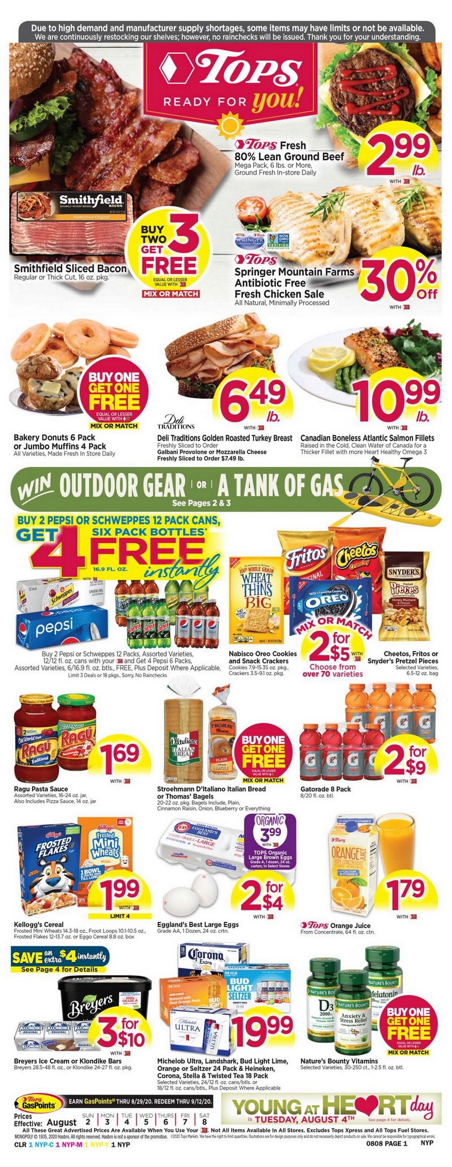 Tops Weekly Circular Aug 02– Aug 08, 2020
