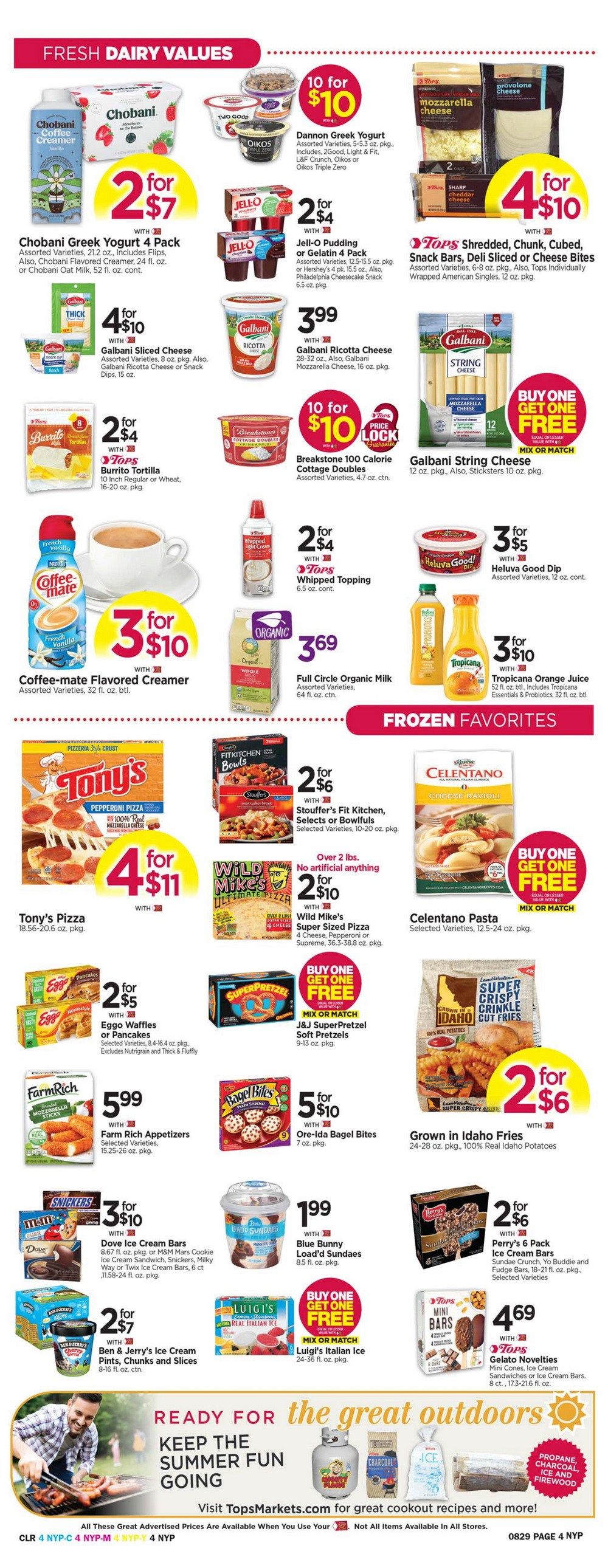 Tops Weekly Circular Aug 23– Aug 29, 2020