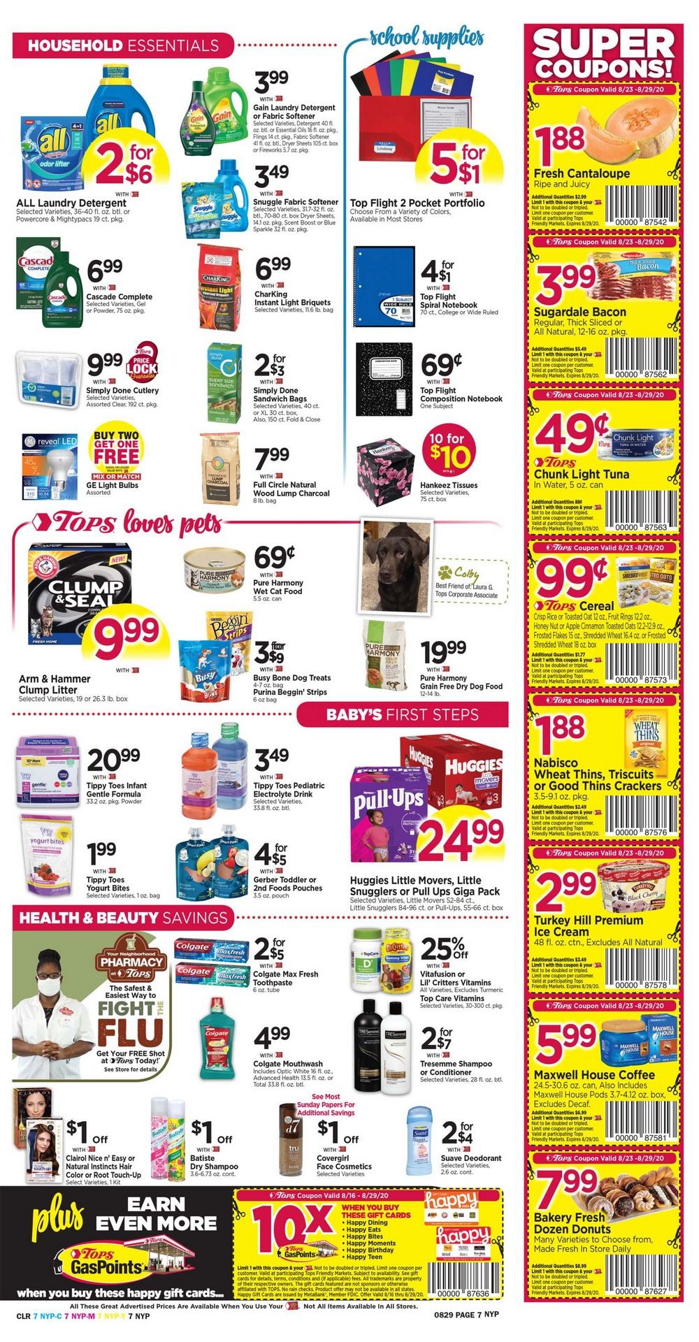 Tops Weekly Circular Aug 23– Aug 29, 2020