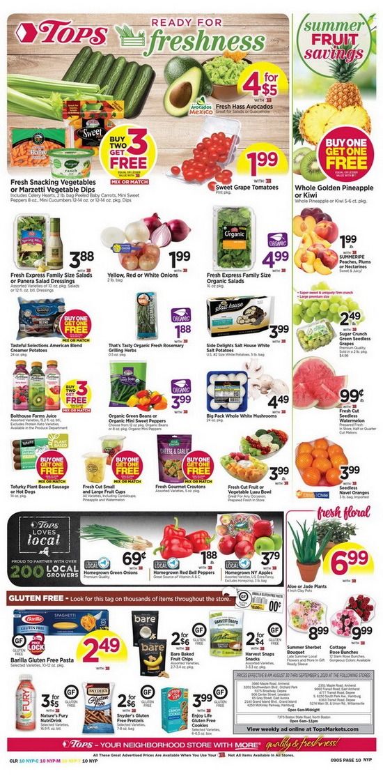 Tops Weekly Circular Aug 30 – Sep 05, 2020