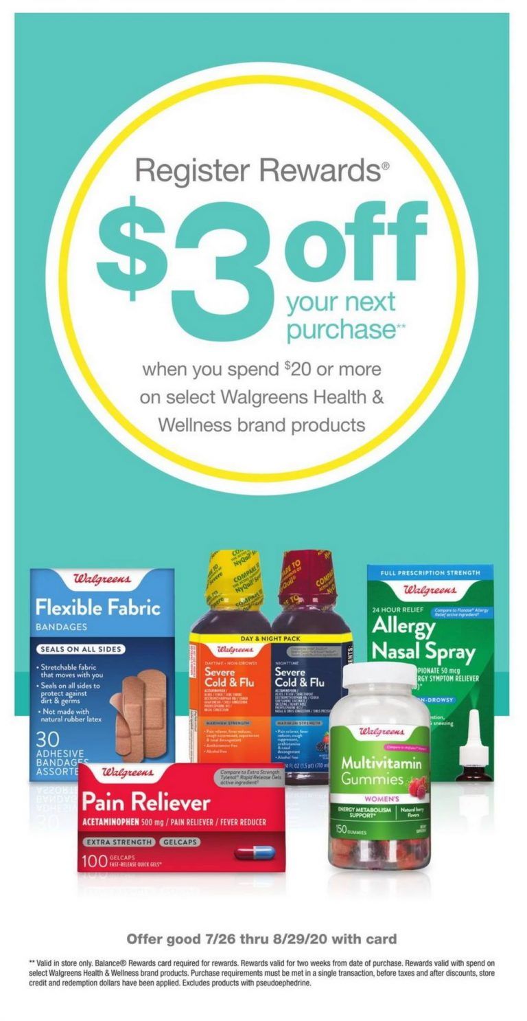 Walgreens Weekly Ad Aug 09 – Aug 15, 2020