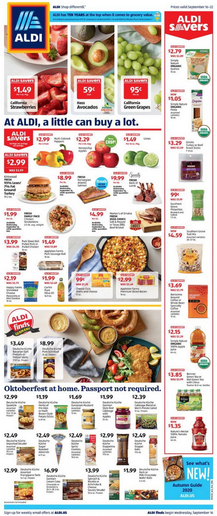 ALDI Weekly Ad Sep 16 – Sep 22, 2020