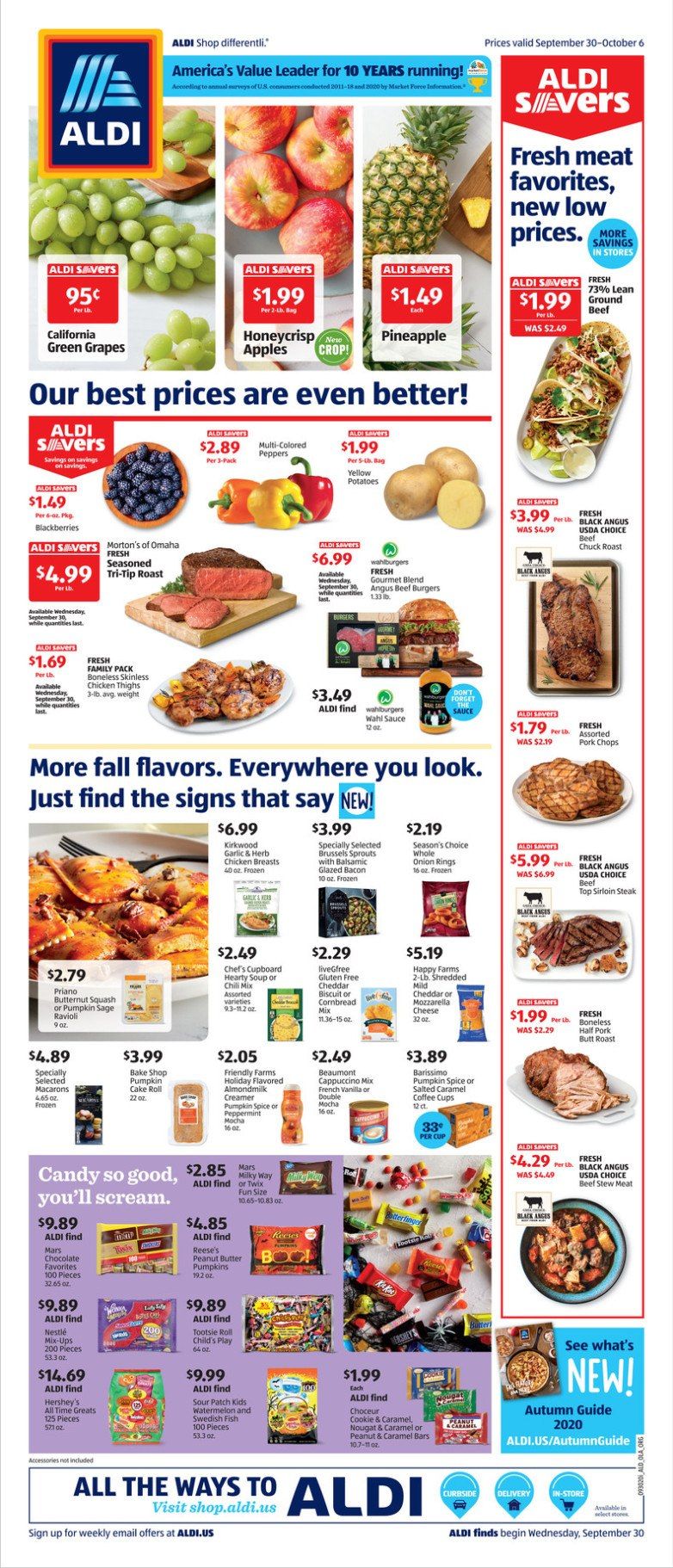 ALDI Weekly Ad Sep 30 – Oct 06, 2020