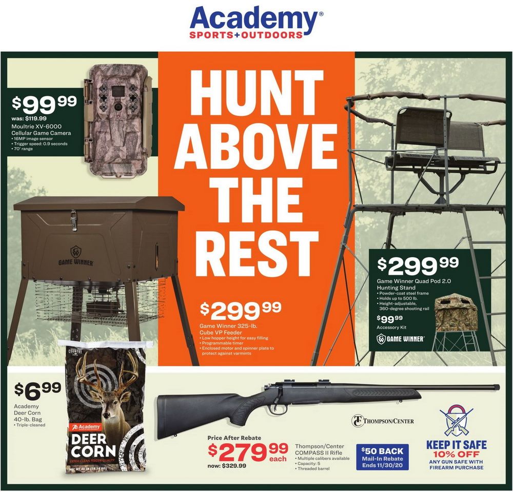 Academy Sports + Outdoors Hunting Ad Sep 28 – Oct 11, 2020