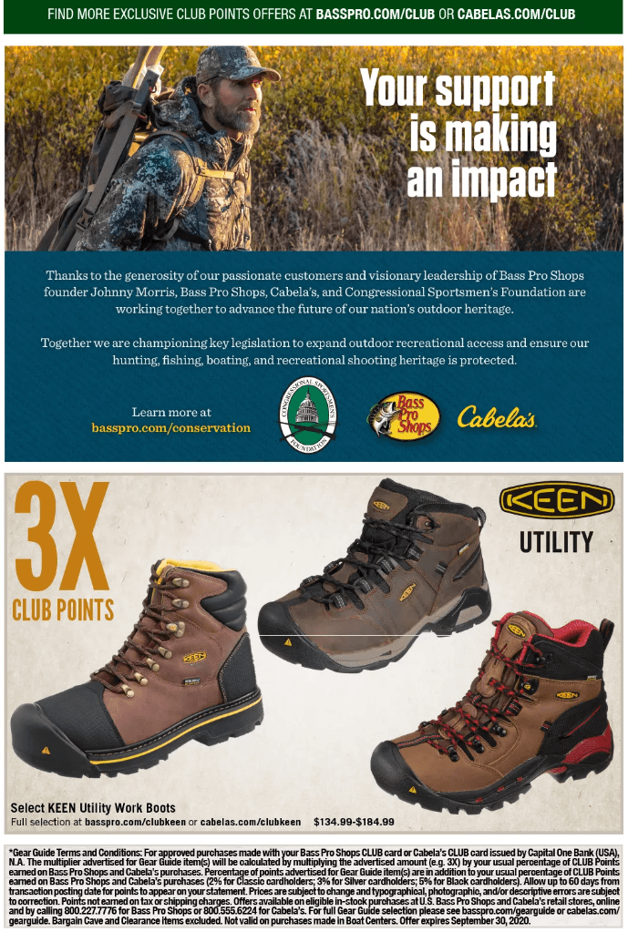 Bass Pro Shops Gear Guide Sale Sep 01 – Sep 30, 2020