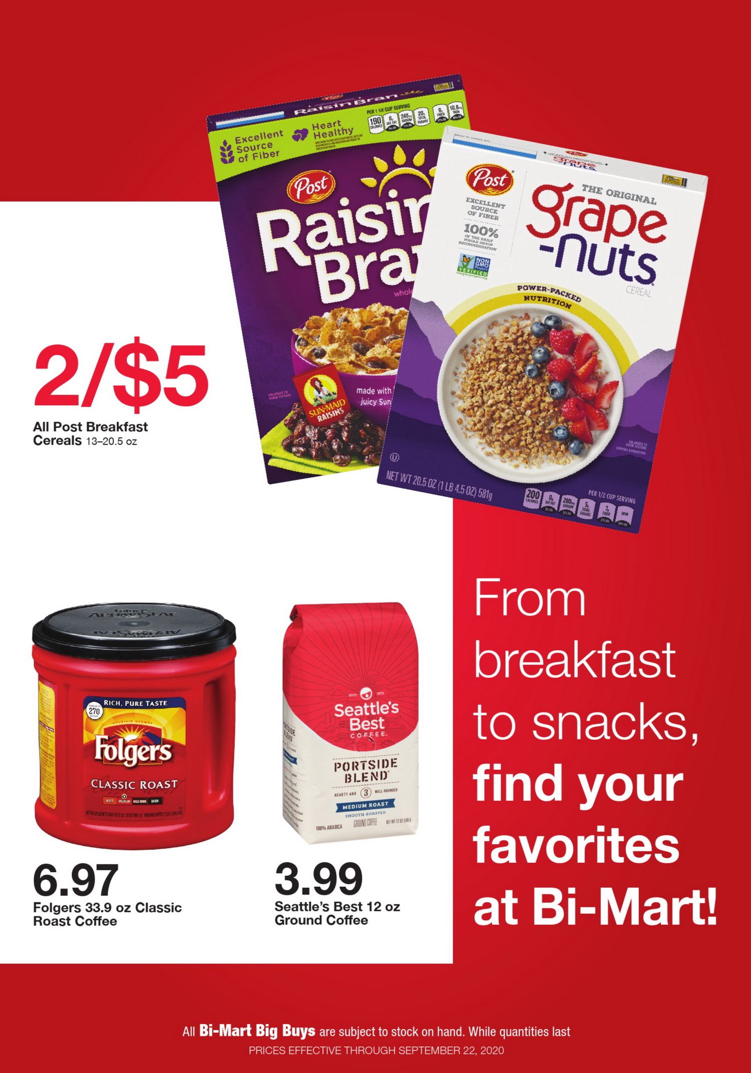 Bi Mart Weekly Ad Sep 9 – Sep 22, 2020